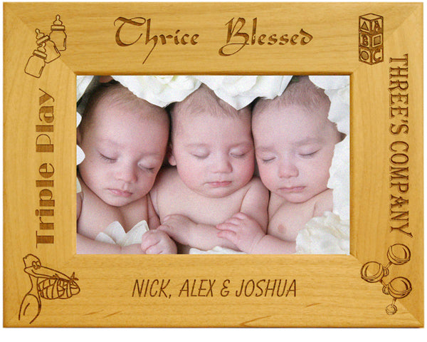 Triplets Baby Frame – GiftWorksPlus