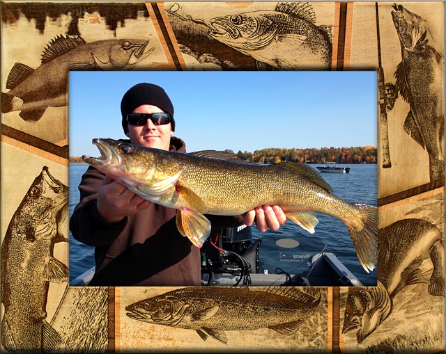 Walleye Fishing Picture Frame, Sports Picture Frames – GiftWorksPlus