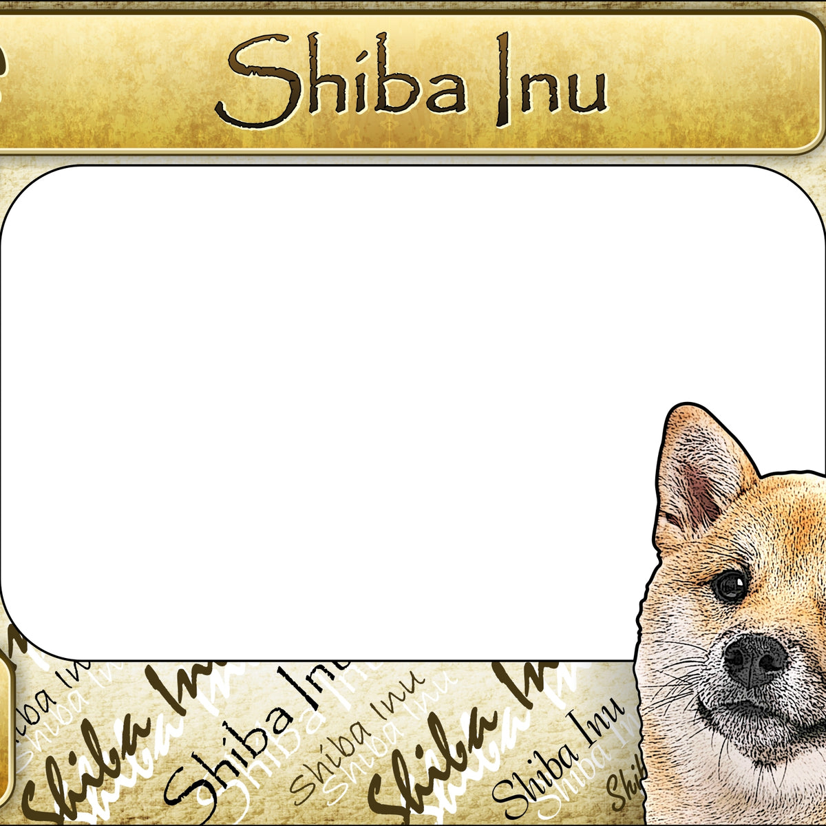 Custom Magnetic Matte, Pet Picture Frames for Shiba Uni – GiftWorksPlus